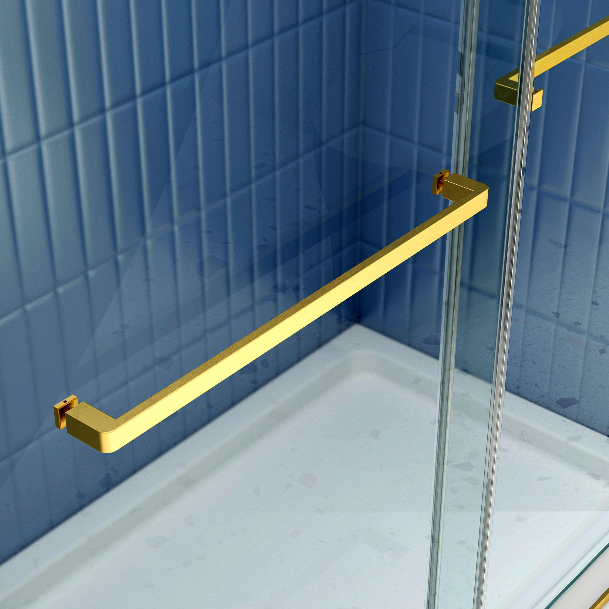 KAQCVIN Shower Door, Sliding Door,Soft Close System, With 5/16" Tempered Glass | Wayfair